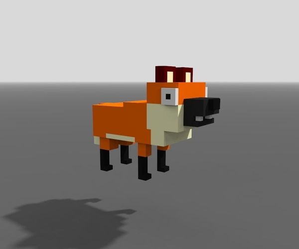 3D model Voxel Maned Wolf VR / AR / low-poly | CGTrader