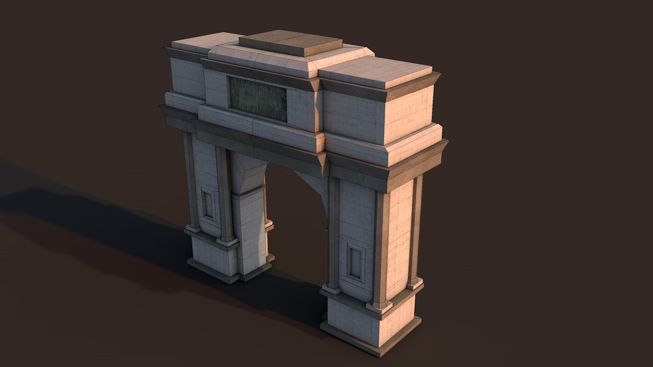 3D model Rome arch VR / AR / low-poly | CGTrader