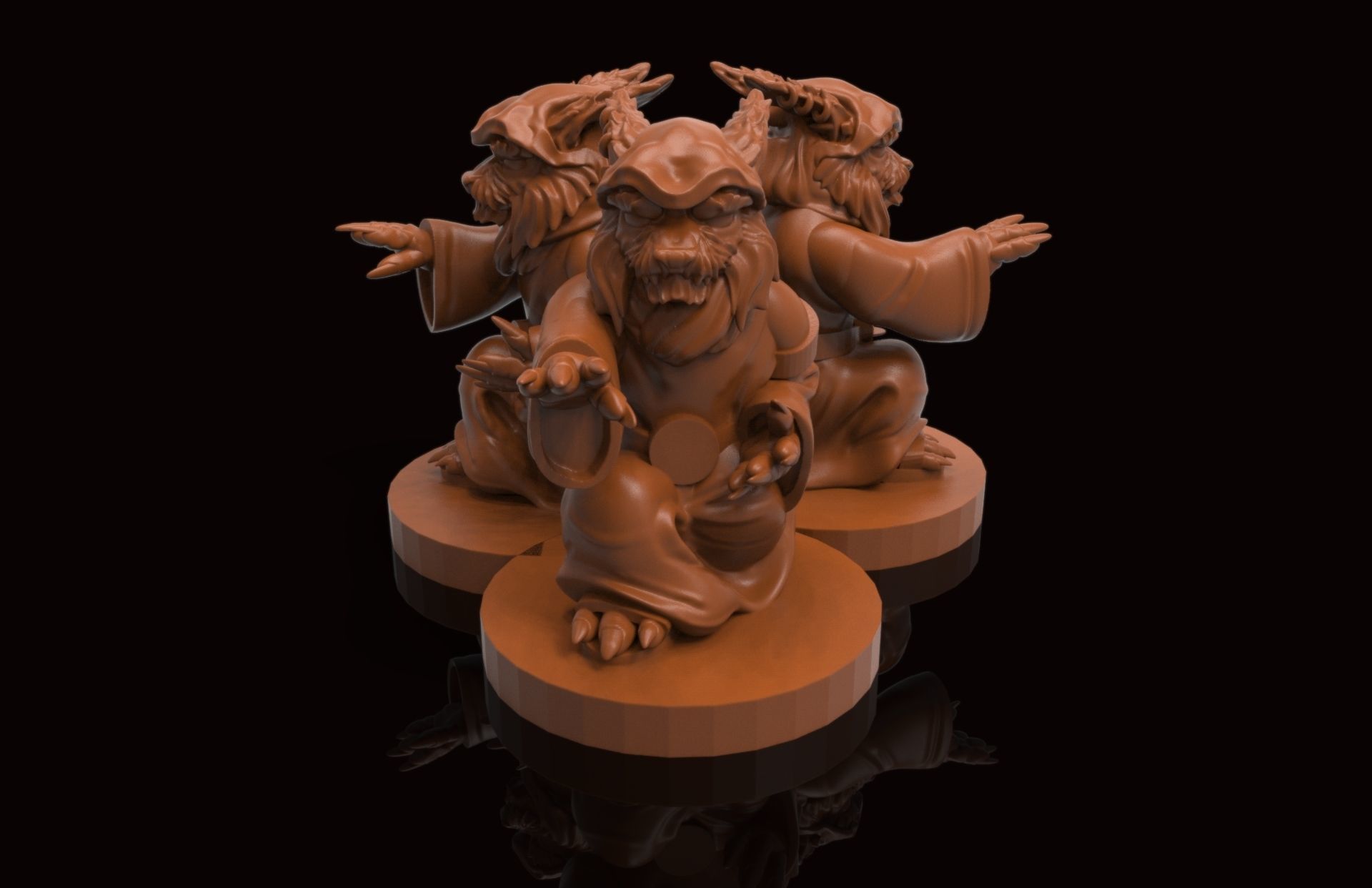 magician khajiit collection 3D model 3D printable | CGTrader