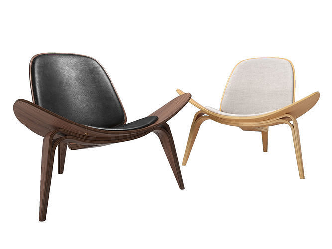 Shell Chair CH07 3D model | CGTrader