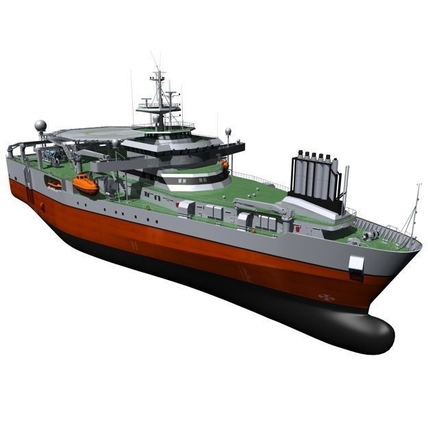 Seismic Survey Vessel 3D model | CGTrader