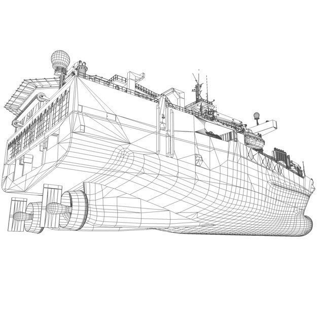 Seismic Survey Vessel 3D model | CGTrader