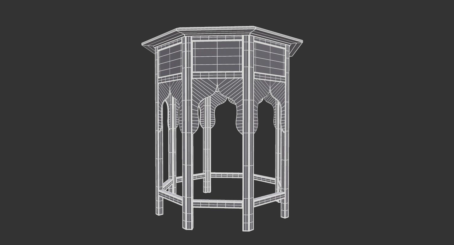 Moroccan Table 3D model | CGTrader