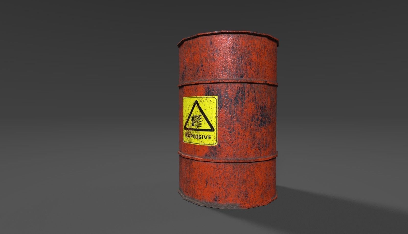 game-ready EXPLOSIVE BARREL 3D GAME READY | CGTrader