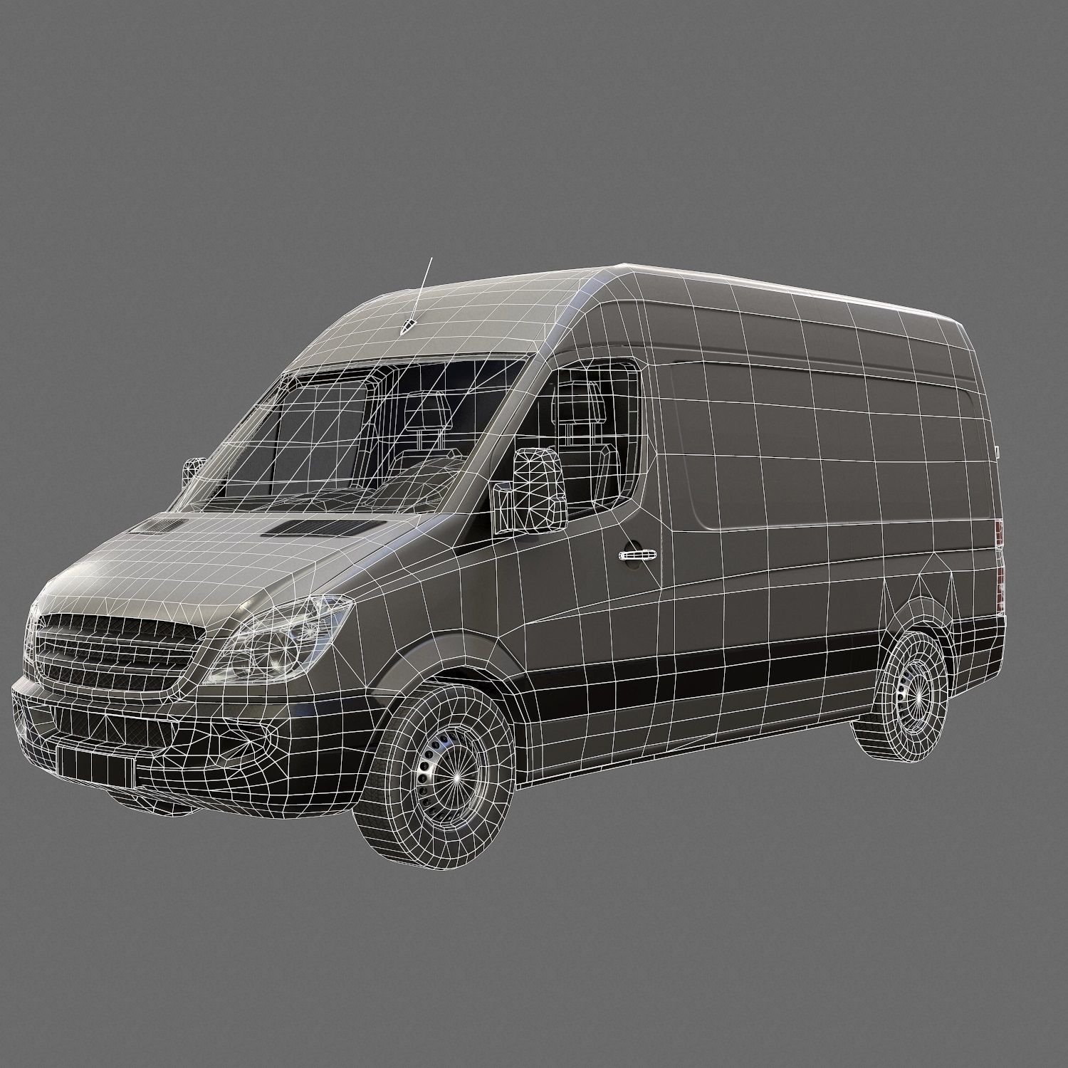 3D model Delivery Van Low Poly VR / AR / low-poly | CGTrader