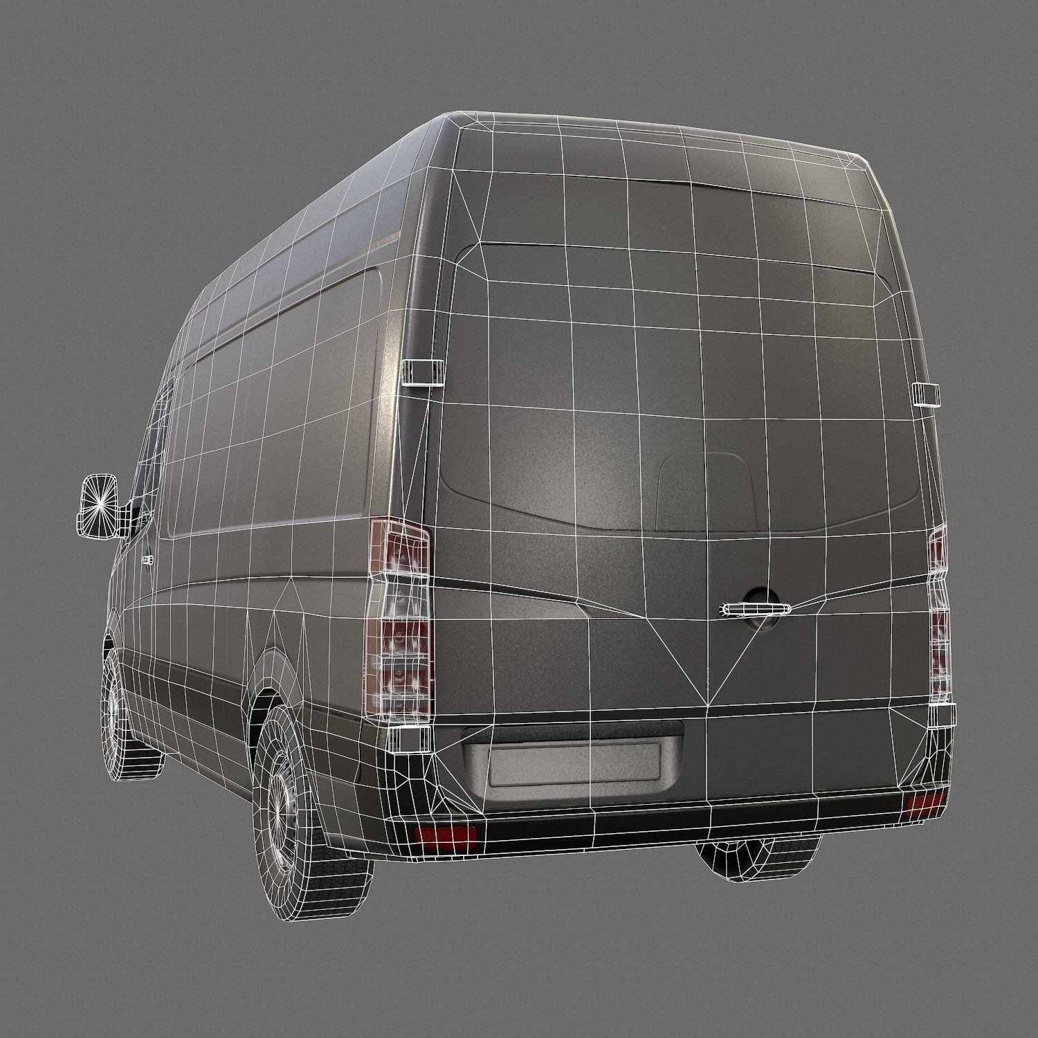 3D model Delivery Van Low Poly VR / AR / low-poly | CGTrader