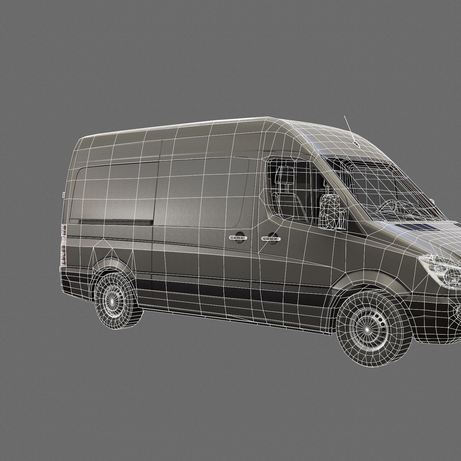 3D model Delivery Van Low Poly VR / AR / low-poly | CGTrader