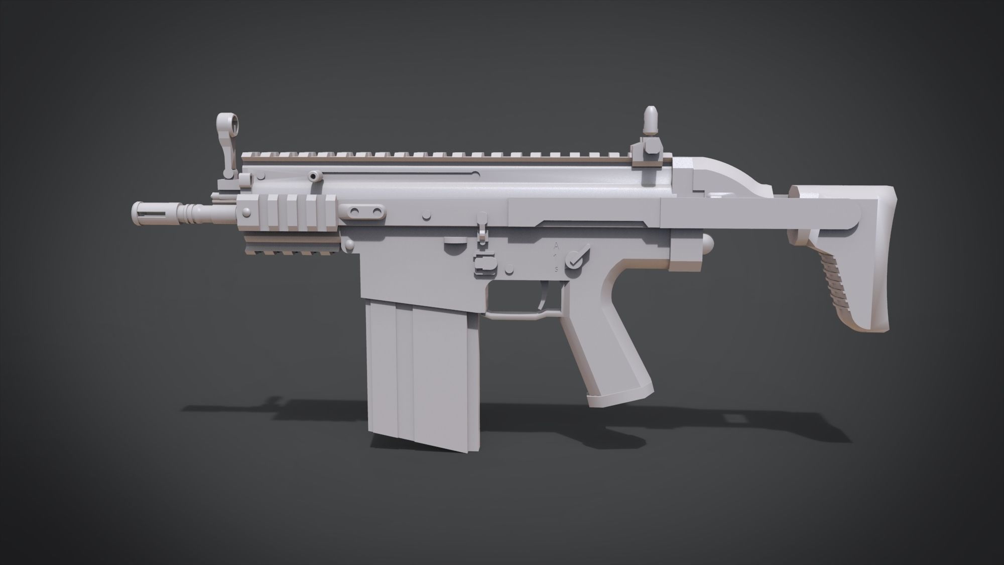 FN SCAR H PDW 3D printable model | CGTrader