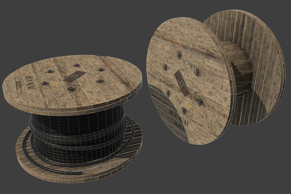 3D model Cable Coil VR / AR / low-poly | CGTrader