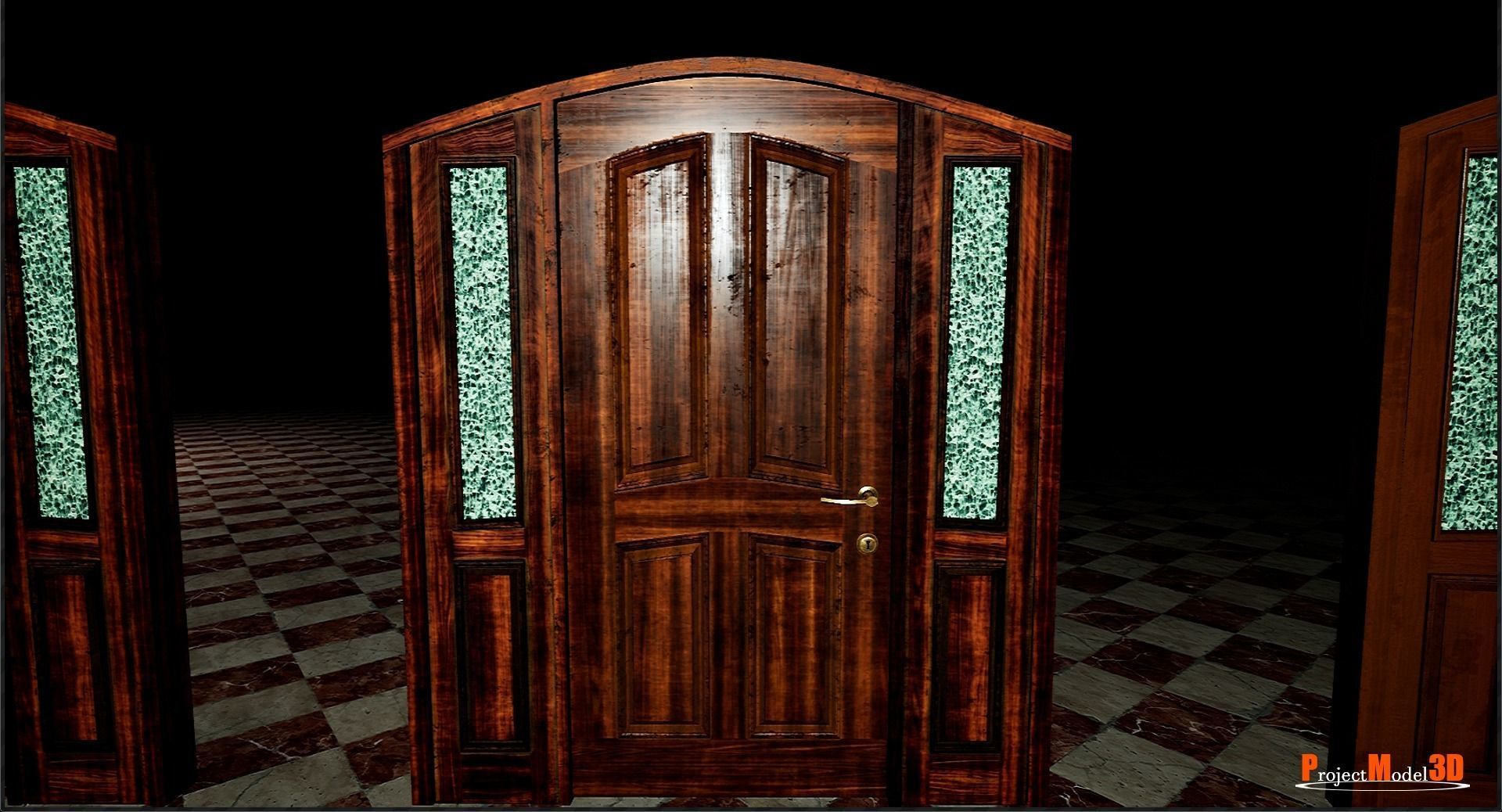 3D model Interactive Door Version BPV04 UE4 VR / AR / low-poly | CGTrader