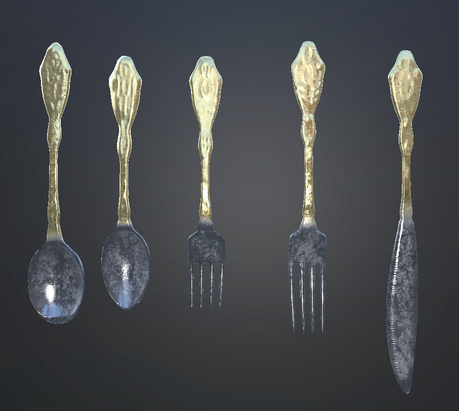 3D model Cutleries VR / AR / low-poly | CGTrader