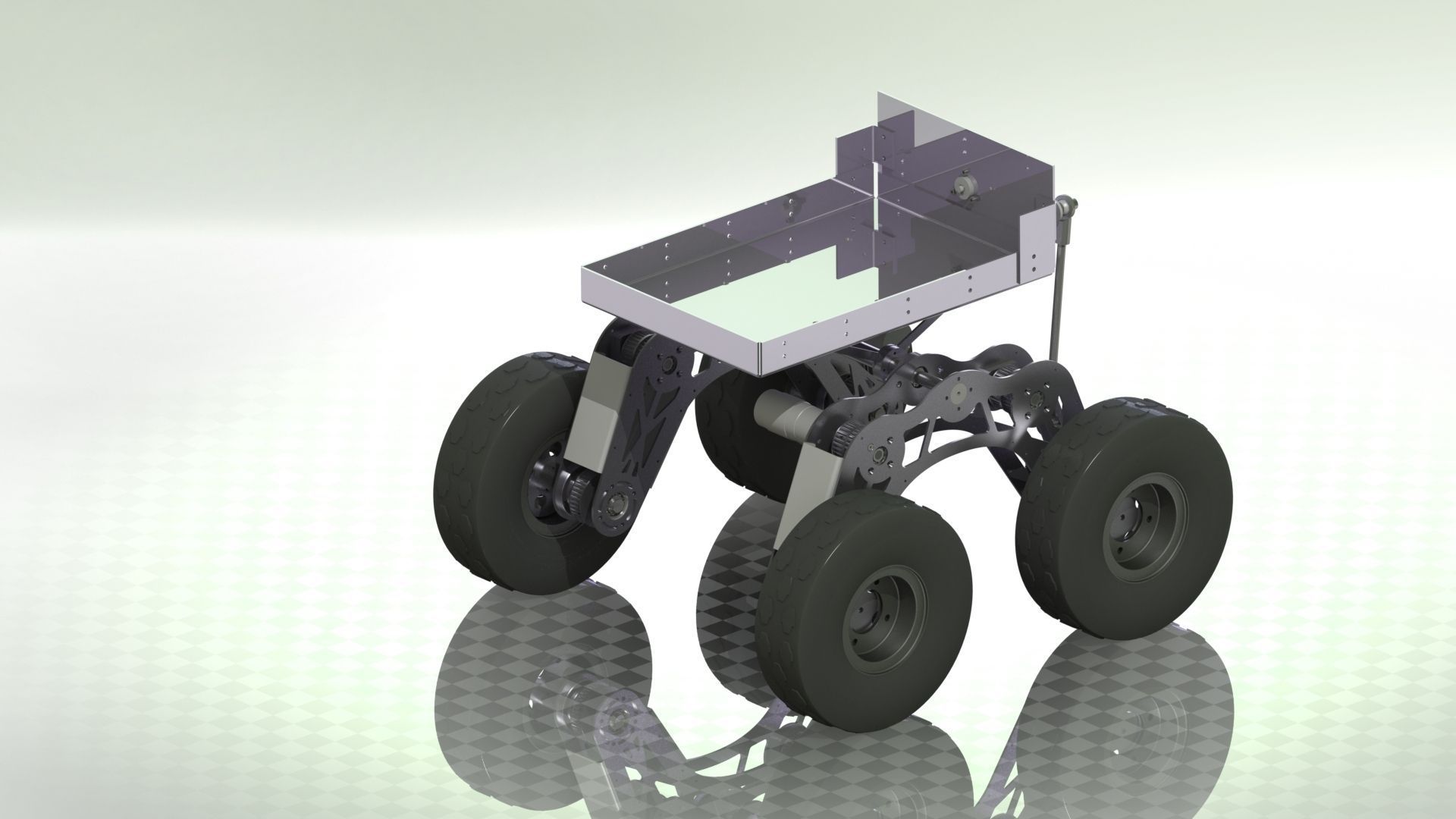 Robot 4 Wheels Drive 3D model | CGTrader