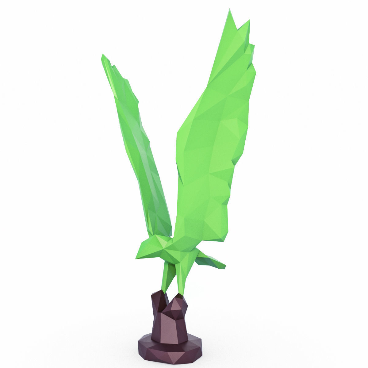 3D model Hawk Figure Low Poly VR / AR / low-poly | CGTrader