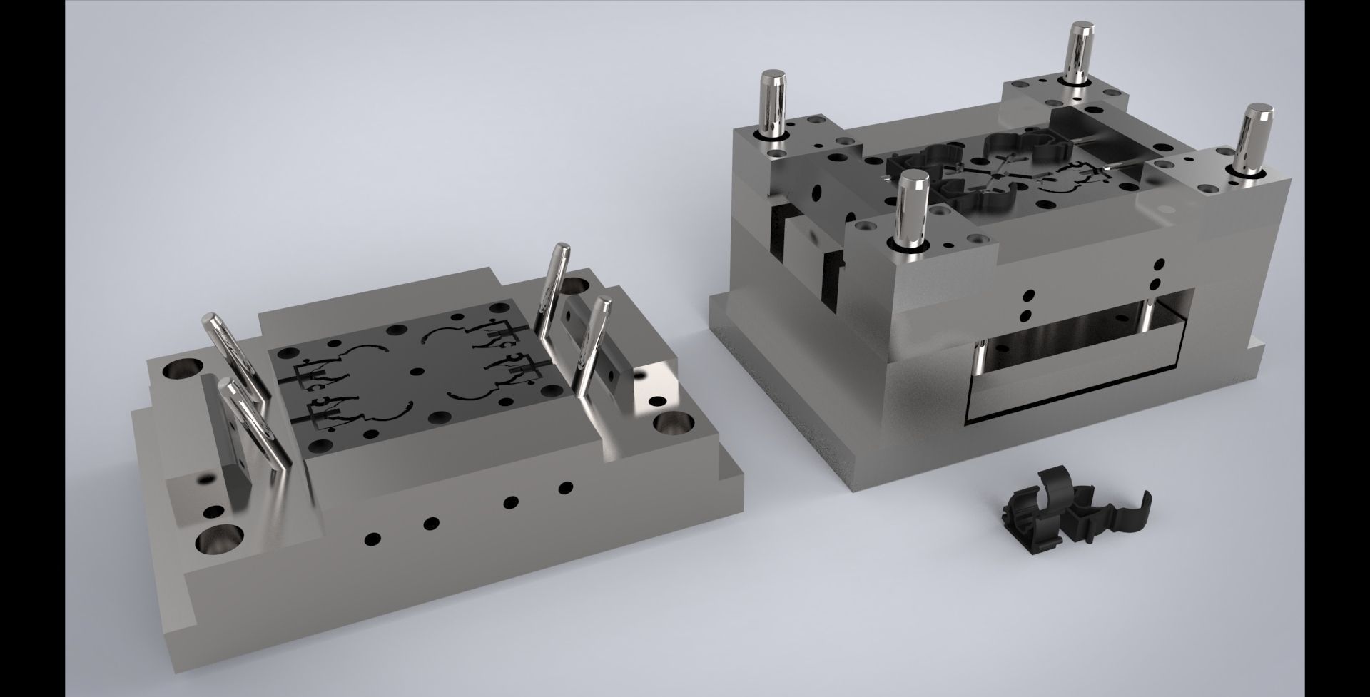 Clips Injection Mold 3D model | CGTrader