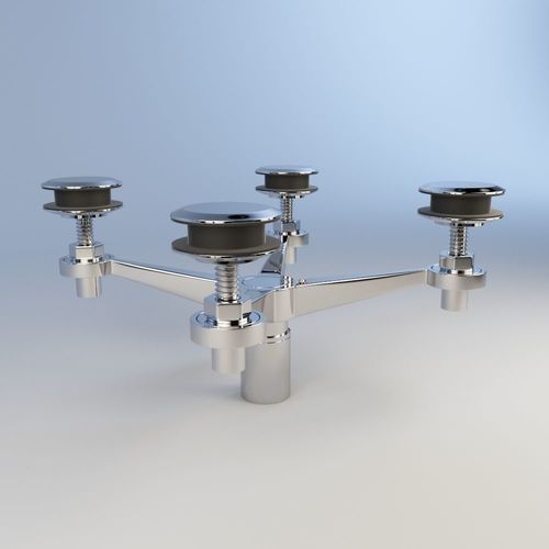 Sadev Spider Fitting 4 Arms - Glass Hardware 3D model | CGTrader