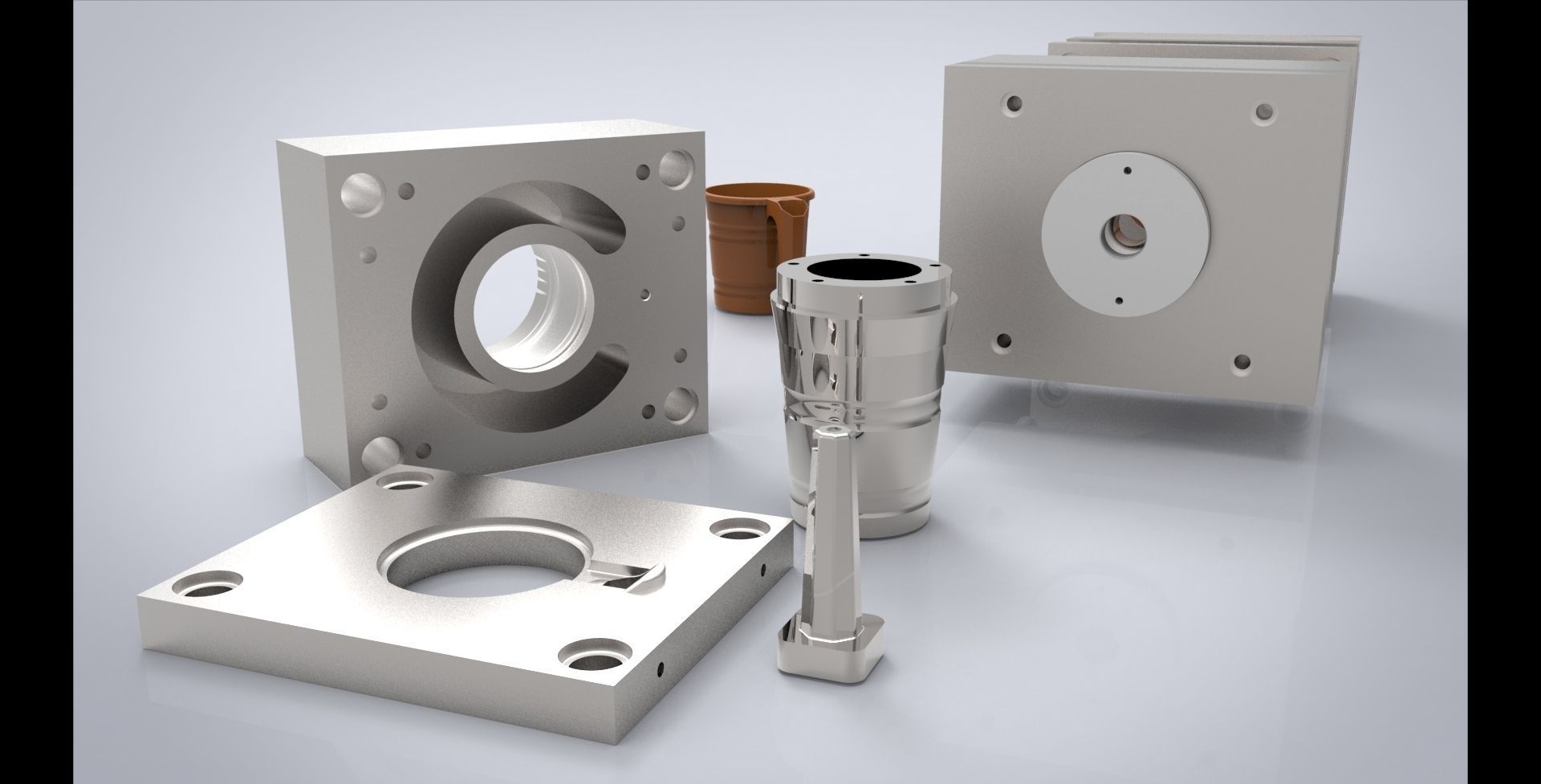 1 Liter Cup Injection Mold 3D model | CGTrader