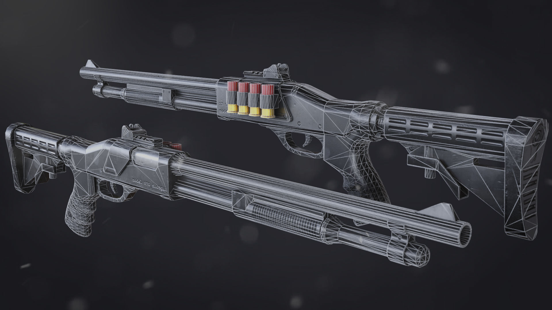 3D model RM 870 Shotgun VR / AR / low-poly rigged | CGTrader