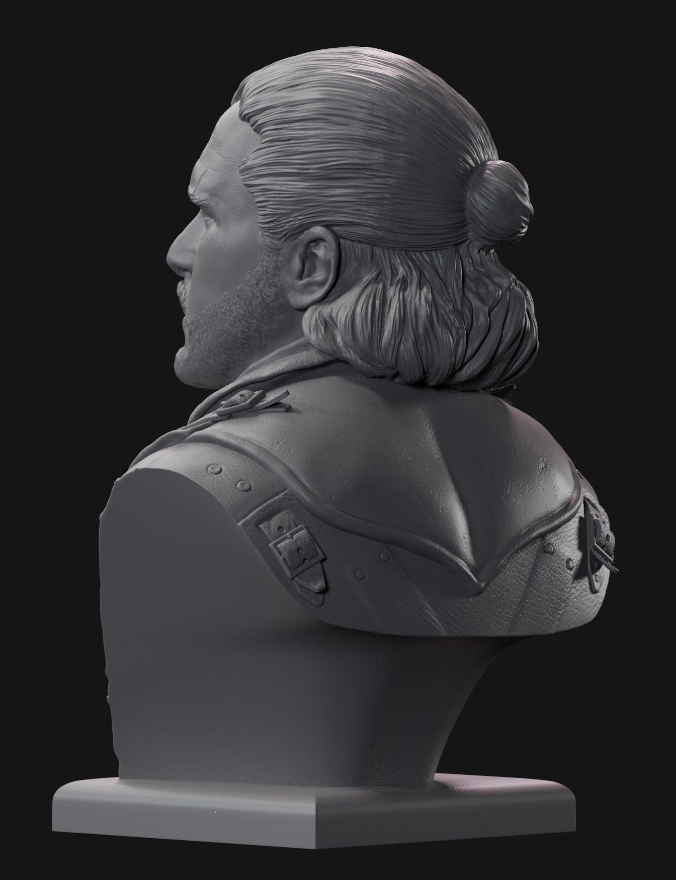 Jon Snow bust 3 3D model 3D printable | CGTrader