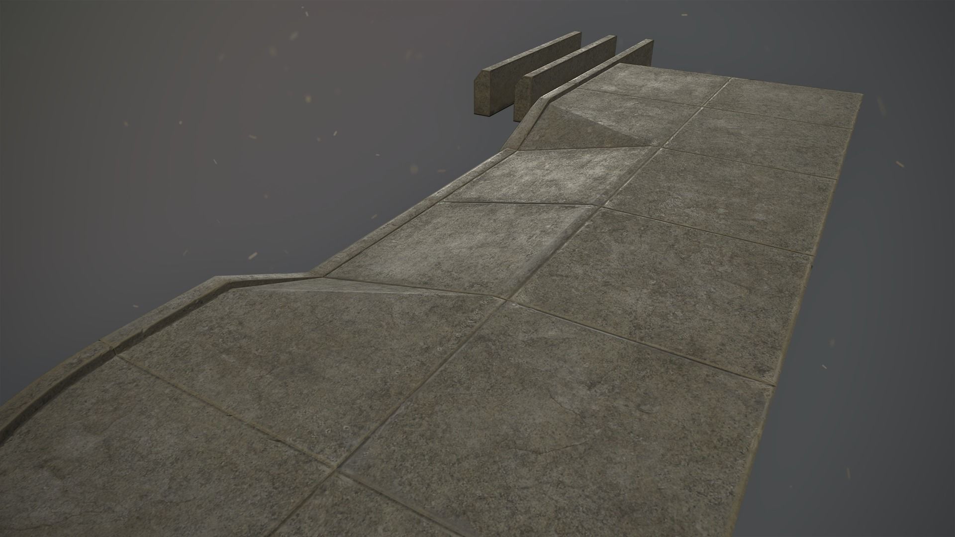 3D model Sidewalk - Modular Set 2 Color Options VR / AR / low-poly ...