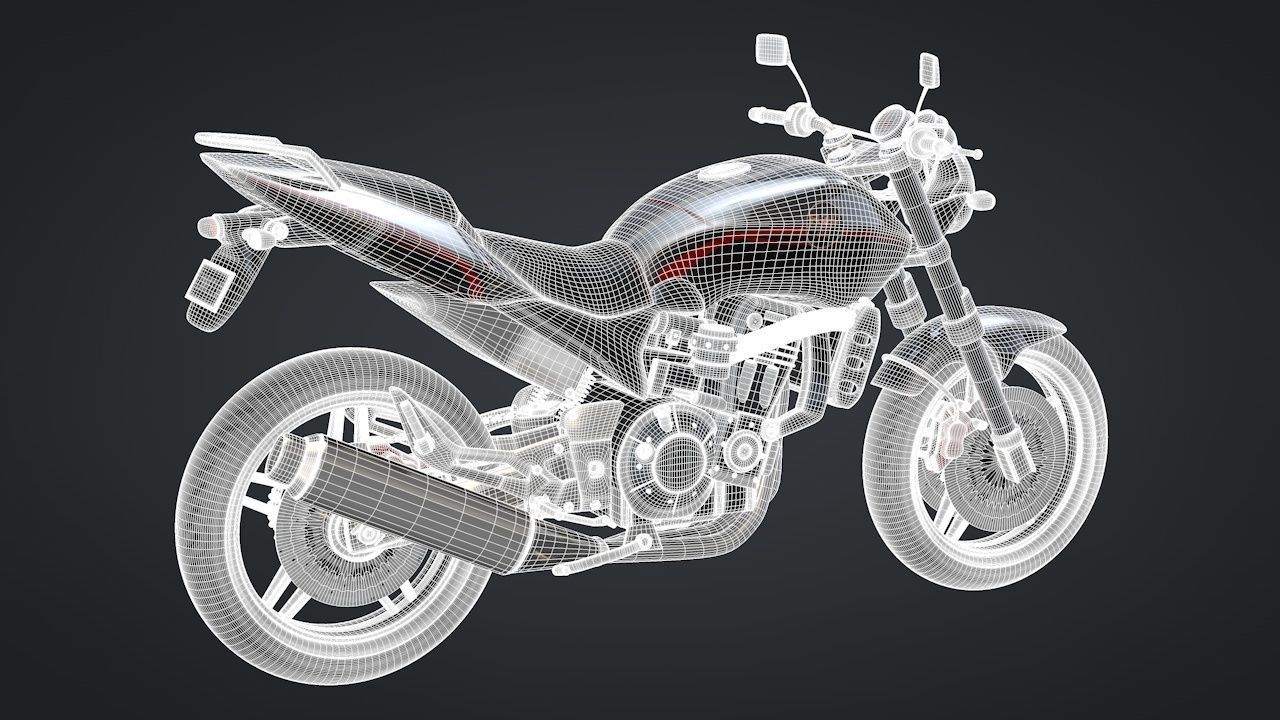 Sport Motorcycle with Rider Rigged C4D 3D model animated rigged | CGTrader