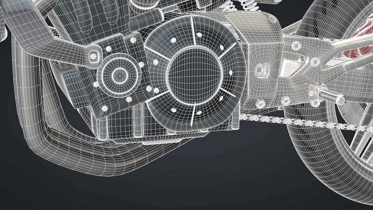 Sport Motorcycle with Rider Rigged C4D 3D model animated rigged | CGTrader