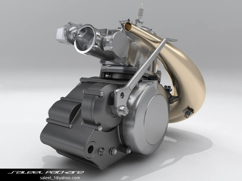 2 Stroke Engine 3D Model animated rigged MAX OBJ | CGTrader.com