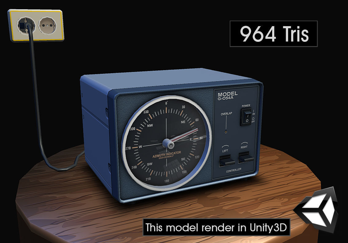 3D model Ham Radio Antenna Controller VR / AR / low-poly | CGTrader