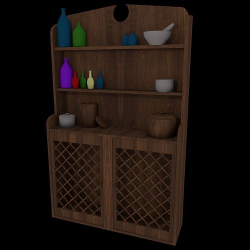 3D model Old Closet Shelf VR / AR / low-poly | CGTrader