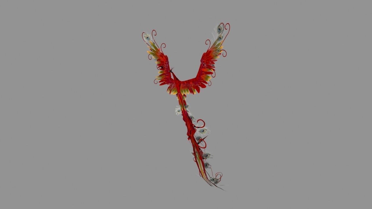 Phoenix - anka kusu 3D model animated rigged | CGTrader