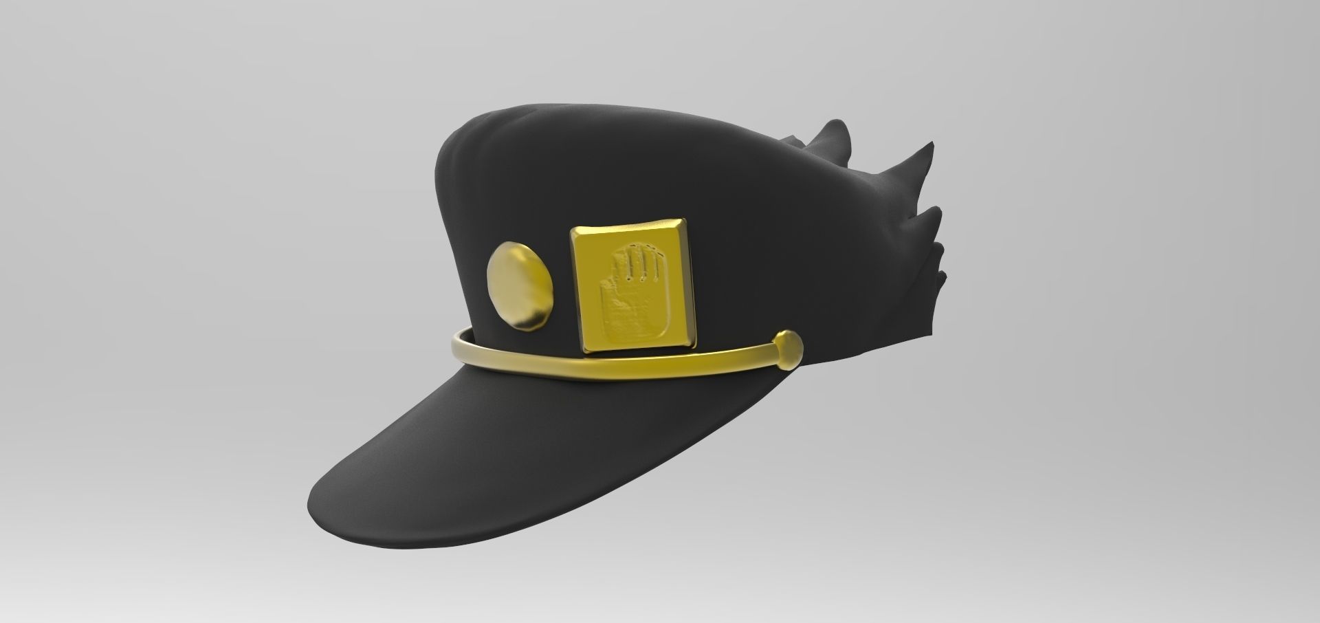JOJO Jotaro Kujo COSPLAY Hat 3D model 3D printable | CGTrader