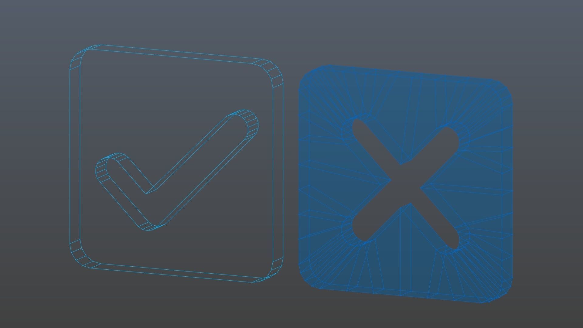 3D model Low poly check mark 7 VR / AR / low-poly | CGTrader