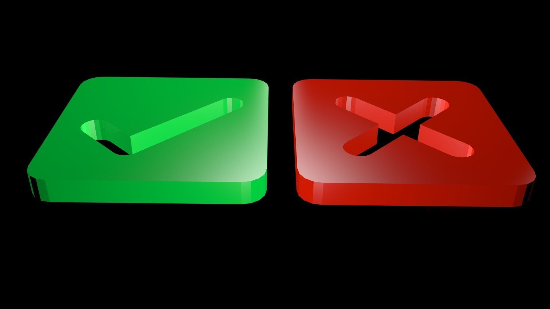 3D model Low poly check mark 7 VR / AR / low-poly | CGTrader