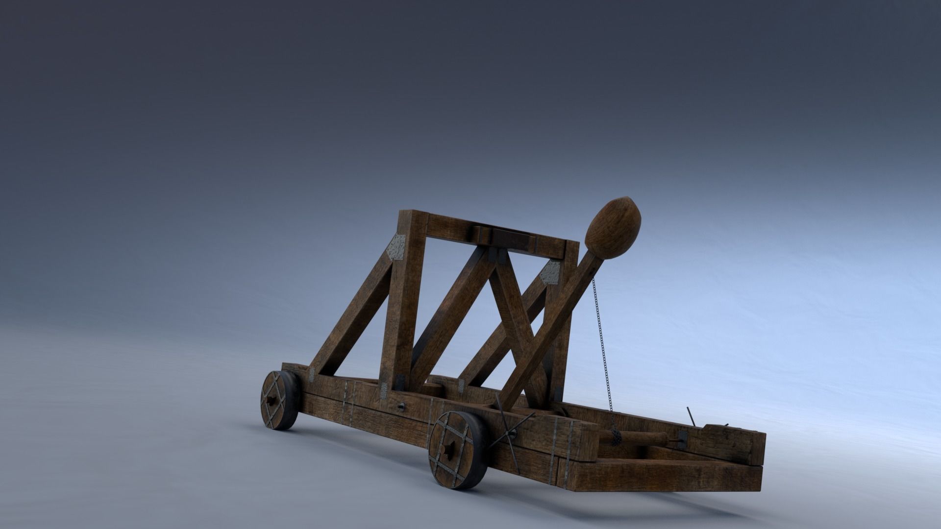 Game ready medieval catapult free VR / AR / low-poly 3D model | CGTrader