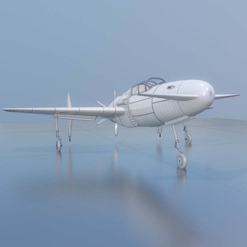 Canard Fighter Airplane 3D model | CGTrader