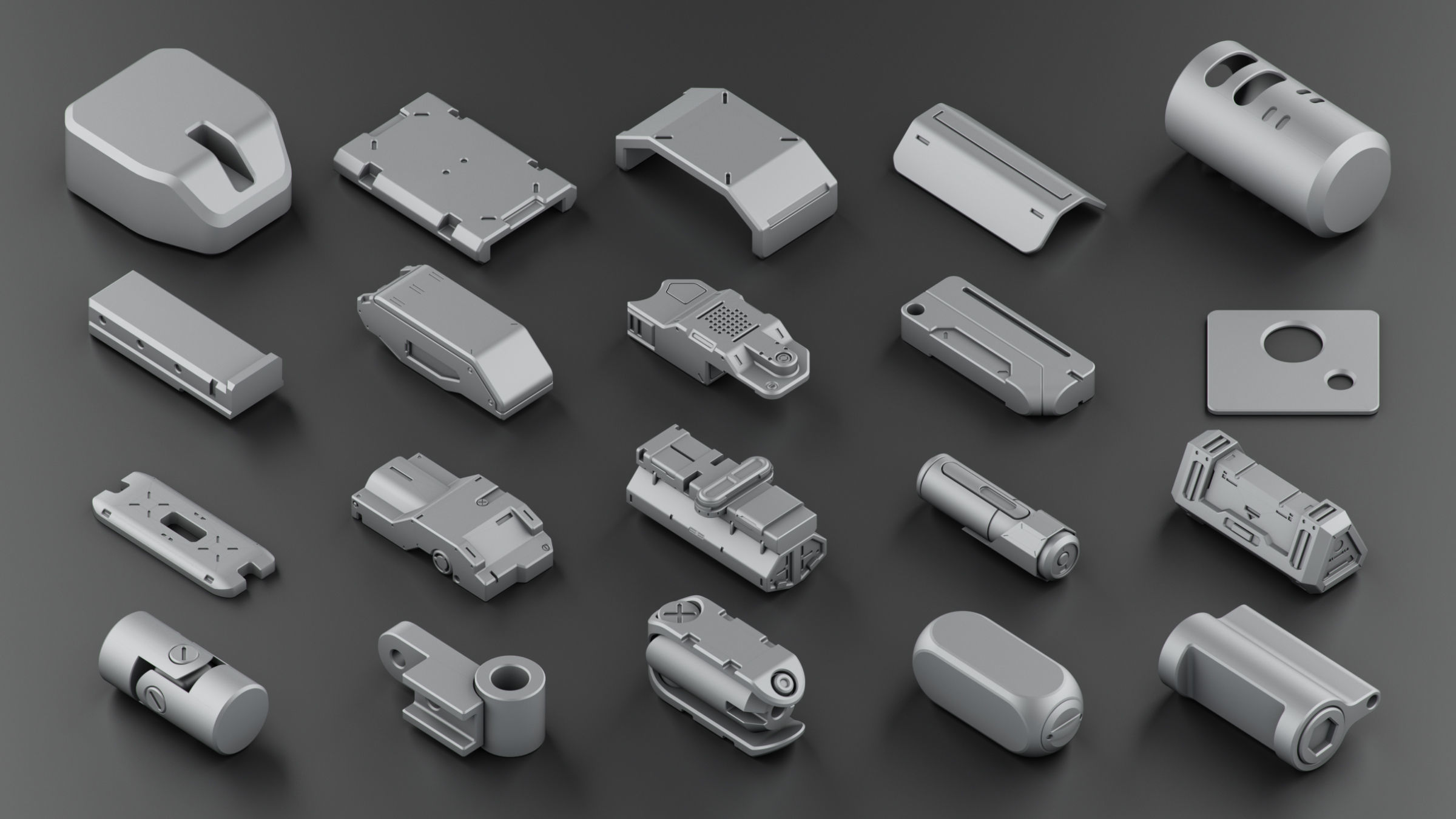 Hard Surface KitBash Volume 2 3D model | CGTrader