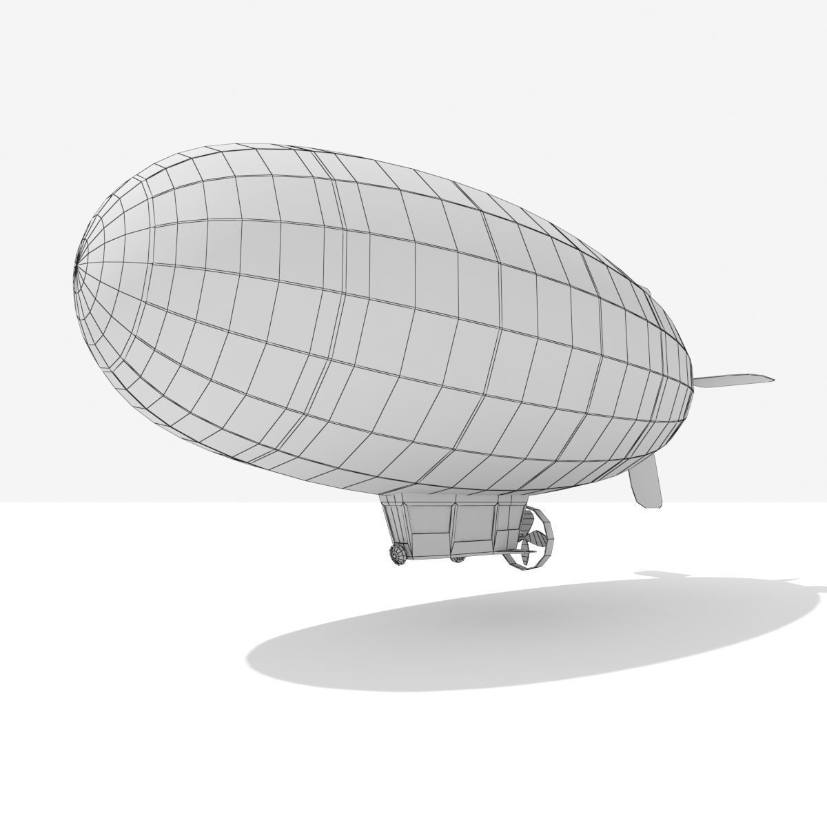 3D model Generic Blimp Stylized LowPoly VR / AR / low-poly | CGTrader