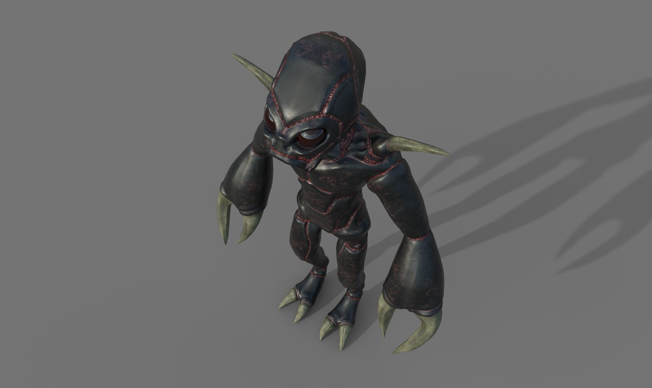 3D model Insectoid alien character - Rigged and animated VR / AR / low ...