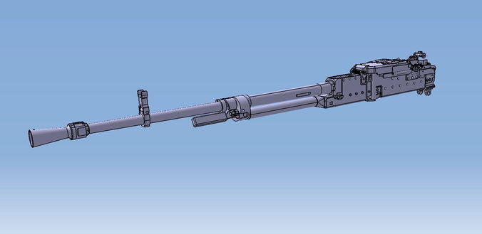 Machine Gun NSVT NSV KORD 3D model | CGTrader