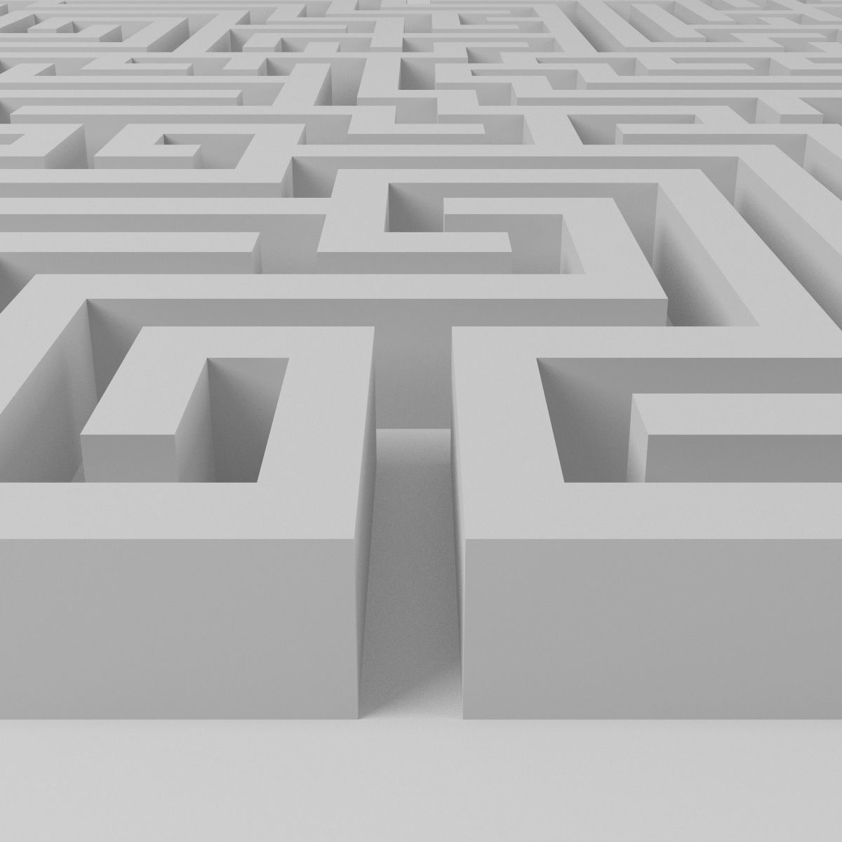 Maze 1 - 1851 blocks - labyrinth 3D model | CGTrader