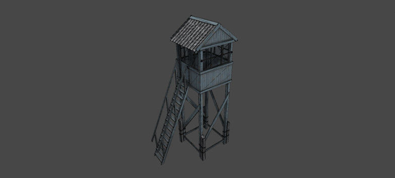 3D model Watch Tower - Prison VR / AR / low-poly | CGTrader