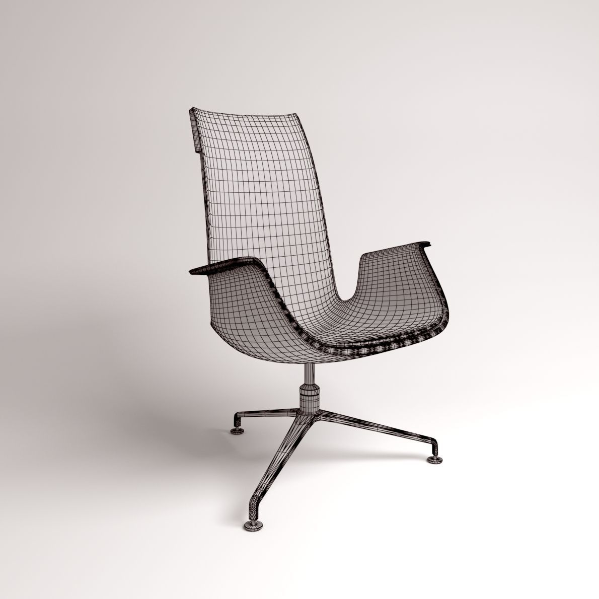 Chair FK Lounge from Walter Knoll 3D model | CGTrader