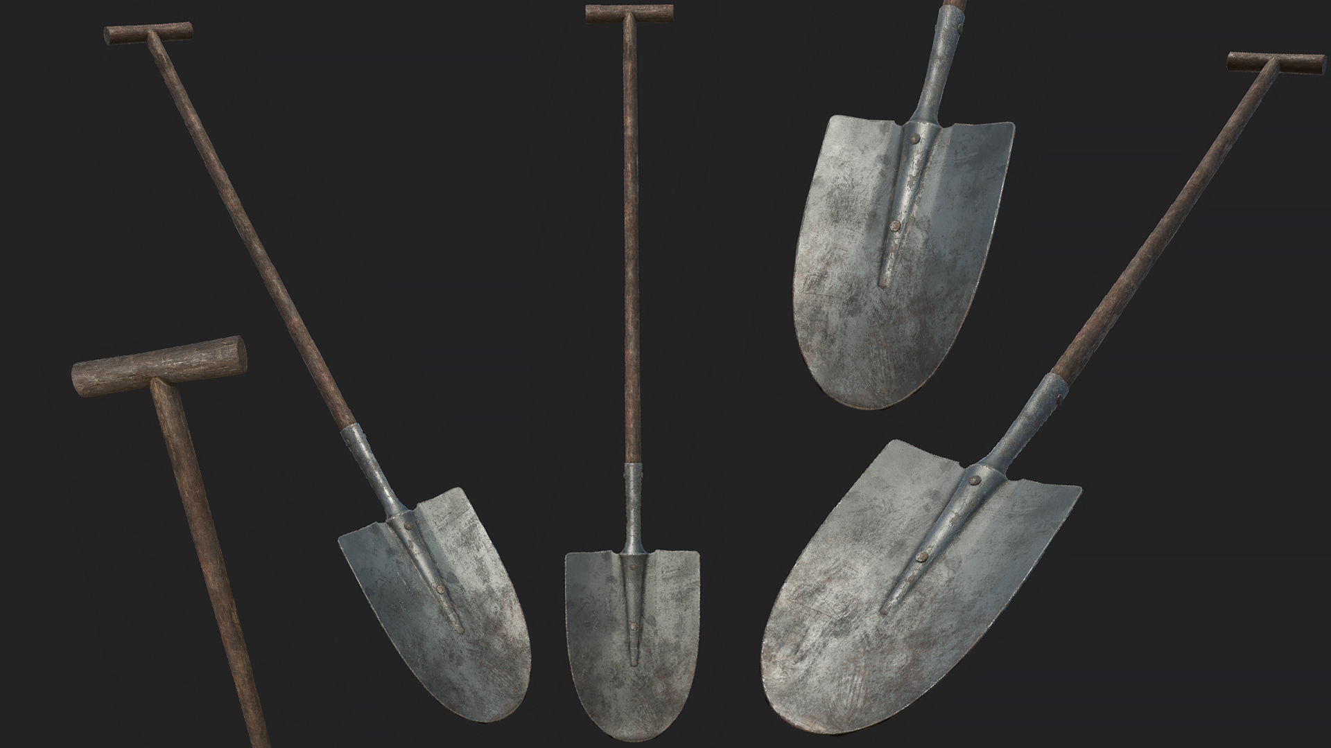 3D model Old Work Tools Collection PBR VR / AR / low-poly | CGTrader