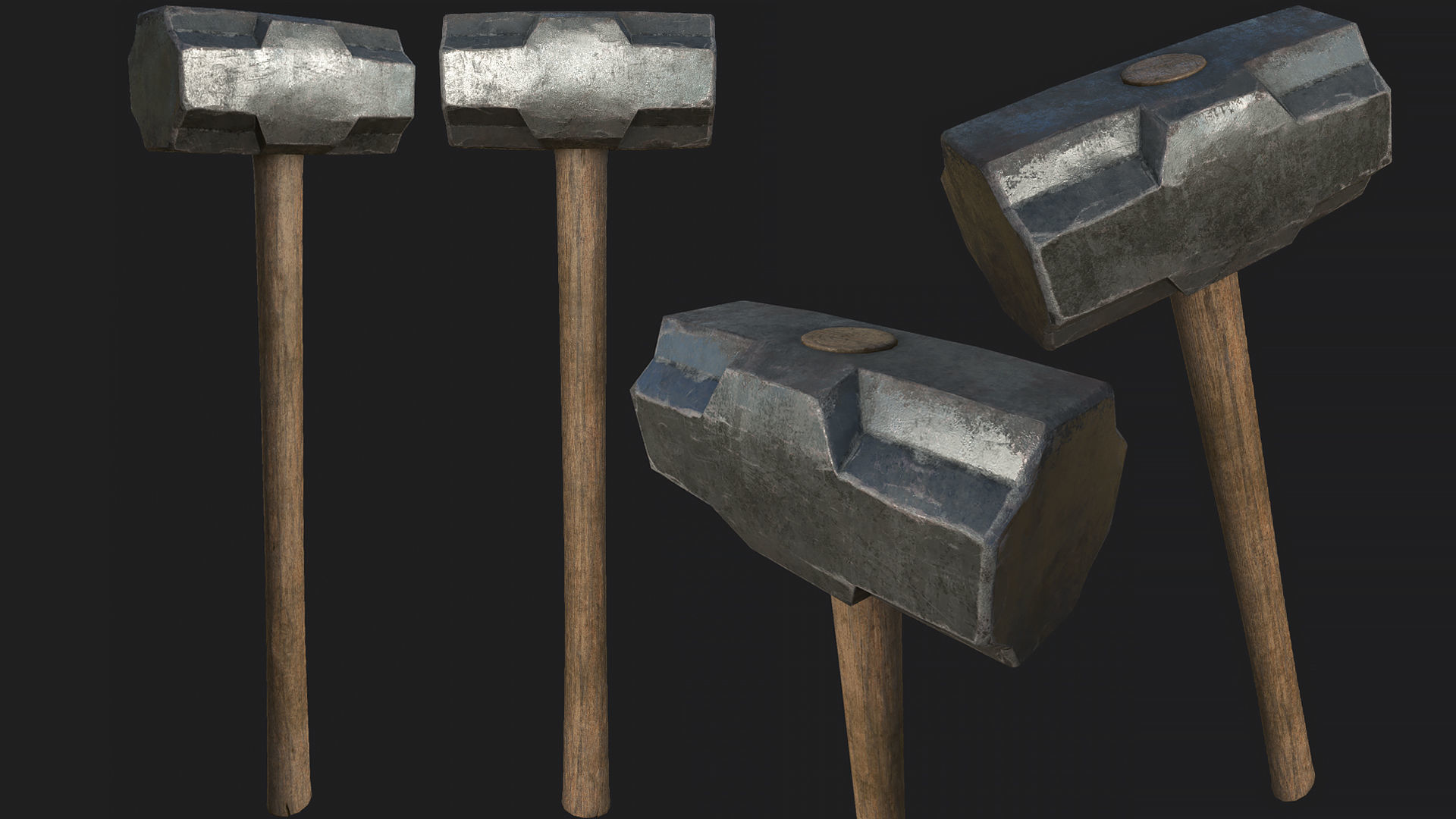 3D model Old Work Tools Collection PBR VR / AR / low-poly | CGTrader