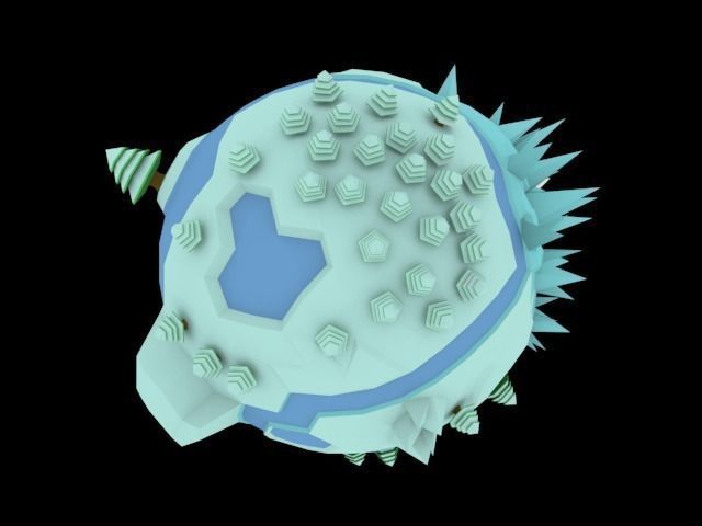 3D model Ice Planet VR / AR / low-poly | CGTrader