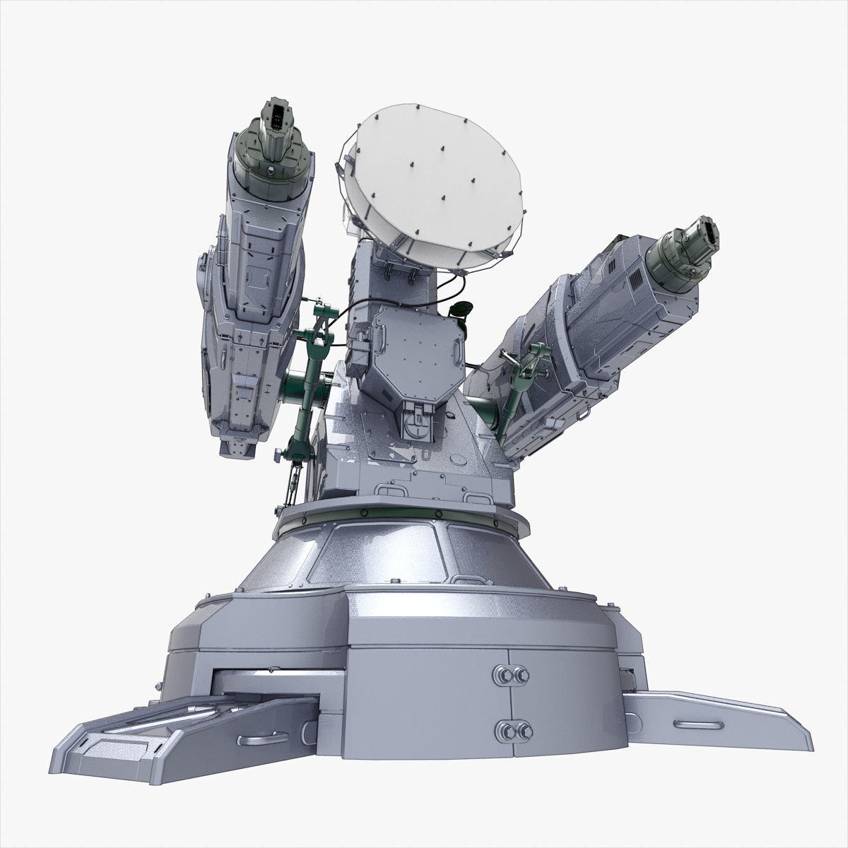 Sci-fi antiaircraft laser turret 3D model | CGTrader