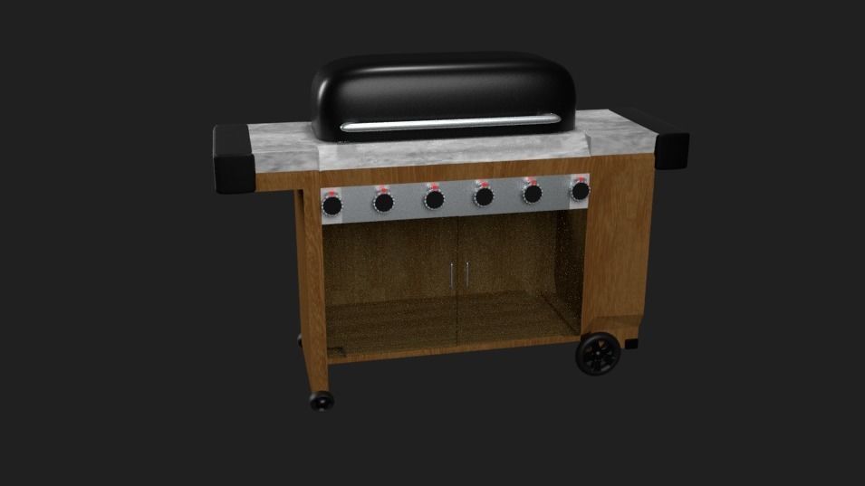 Barbecue Grill free VR / AR / low-poly 3D model | CGTrader