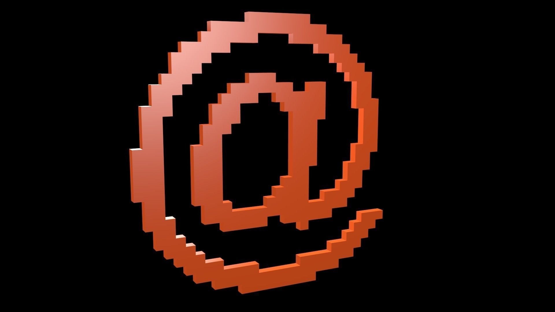 Doggy symbol voxel 3D model | CGTrader