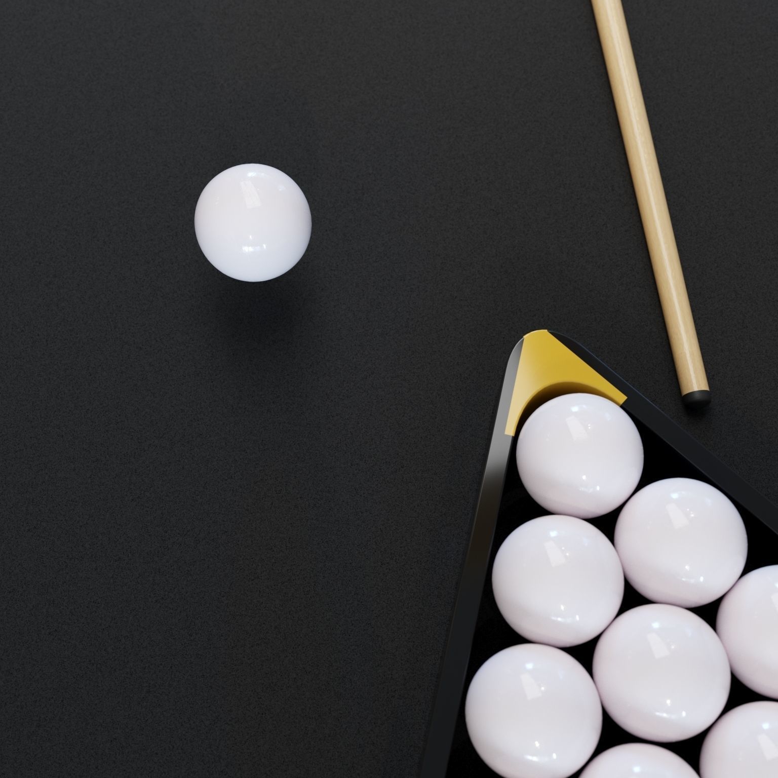 Diamond Modern American Pool Table - 9ft 3D model | CGTrader