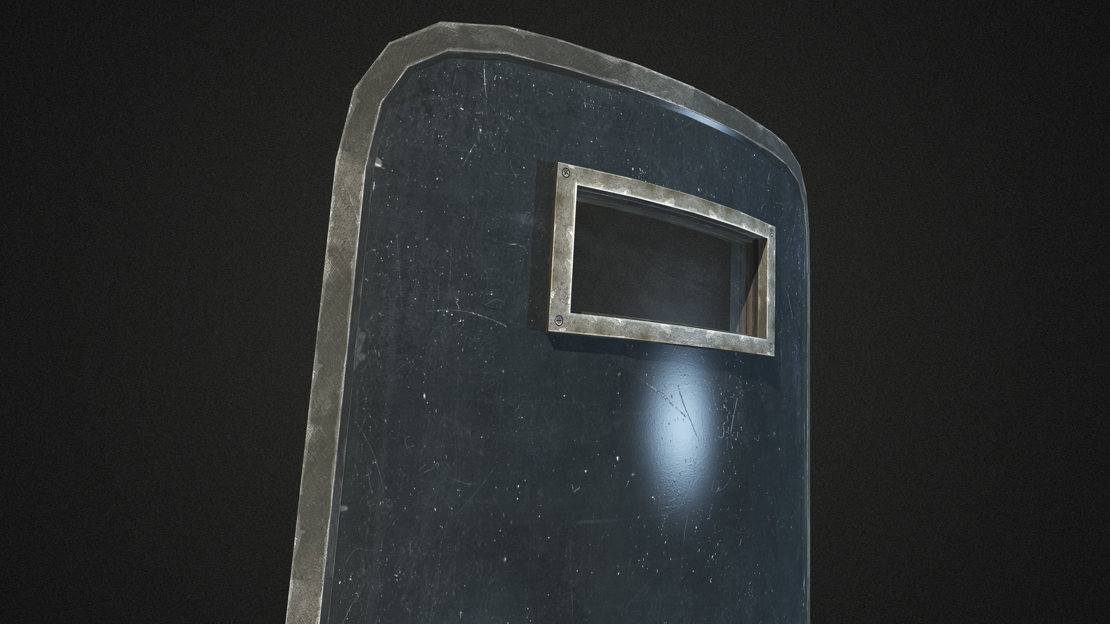 3D model Riot Shield - Low Poly VR / AR / low-poly | CGTrader