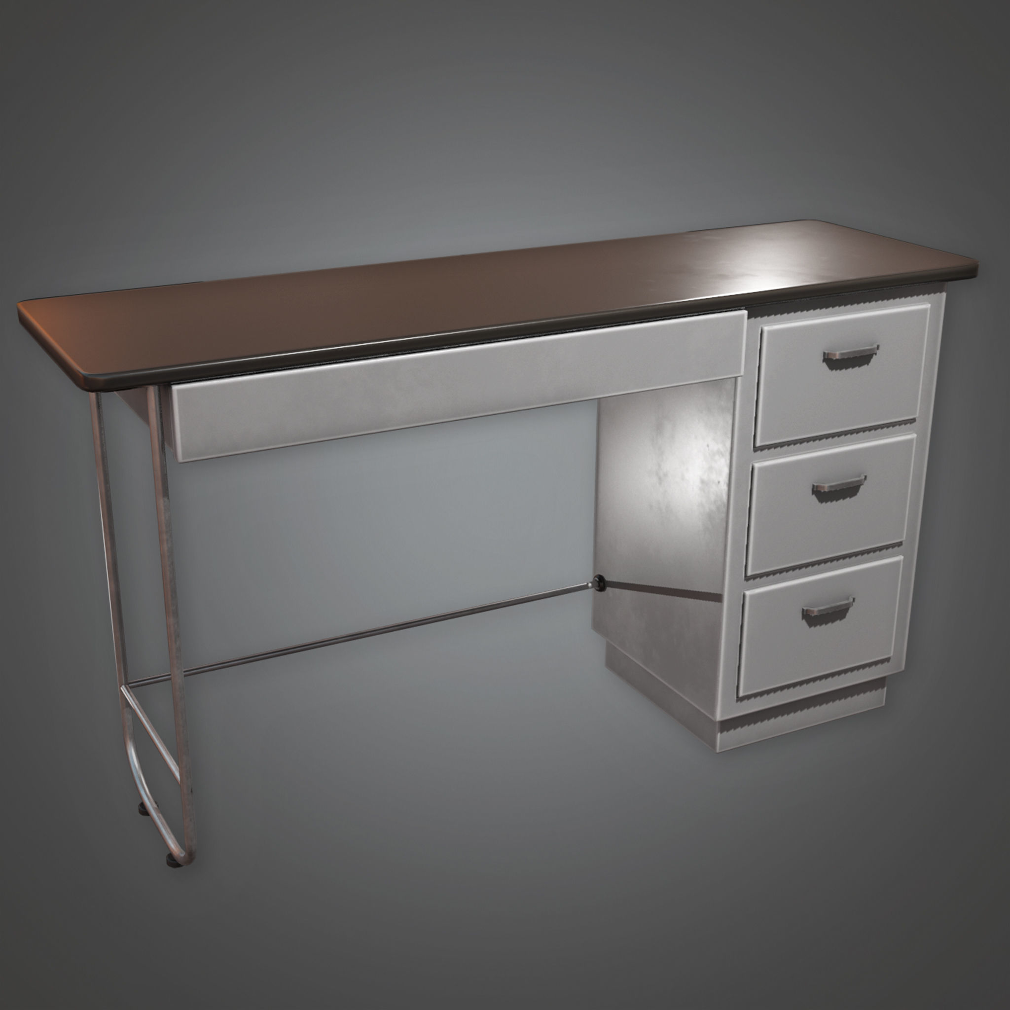 3D model HPL - Desk PBR Game Ready | CGTrader
